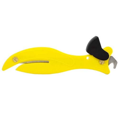 Fish 200 Original Enclosed Blade Safety Box Tape Cutter Opener Yellow ...