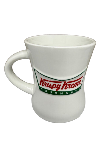 Krispy Kreme Doughnuts Ceramic Coffee Mug Large Heavy Raised Logos | eBay
