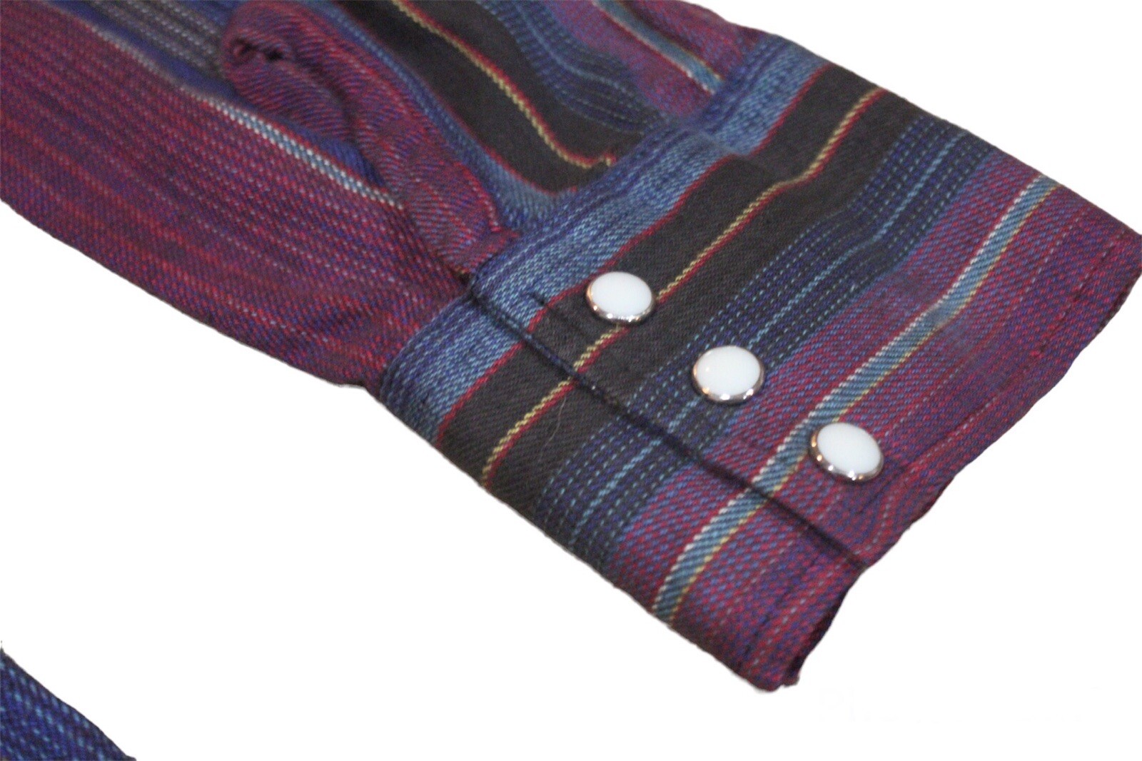 Vintage Outlaw Western Wear Stripped 100% Cotton Flan… - Gem