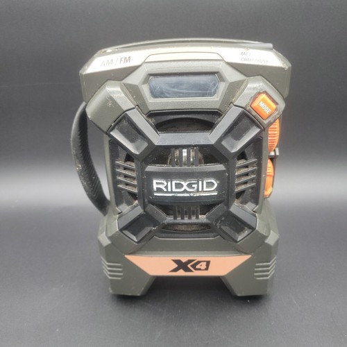 RIDGID ZRR84084 X4 18V Mini Drill Jobsite AM/FM Radio - Orange (Tool ...