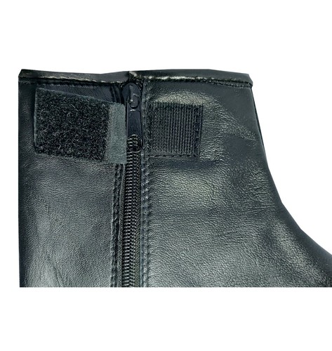 Mens Ladies Unisex Real Leather Black Socks Khuffs Khuffain for Hajj ...