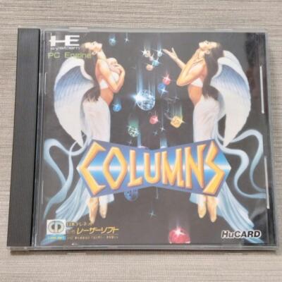 Columns PC Engine HuCard Used Japan Import Puzzle Game 1989 Tested From ...