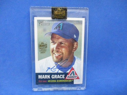 2021 TOPPS ARCHIVES MARK GRACE AUTOGRAPH AUTO #D 9/11 AZ Diamondbacks ...