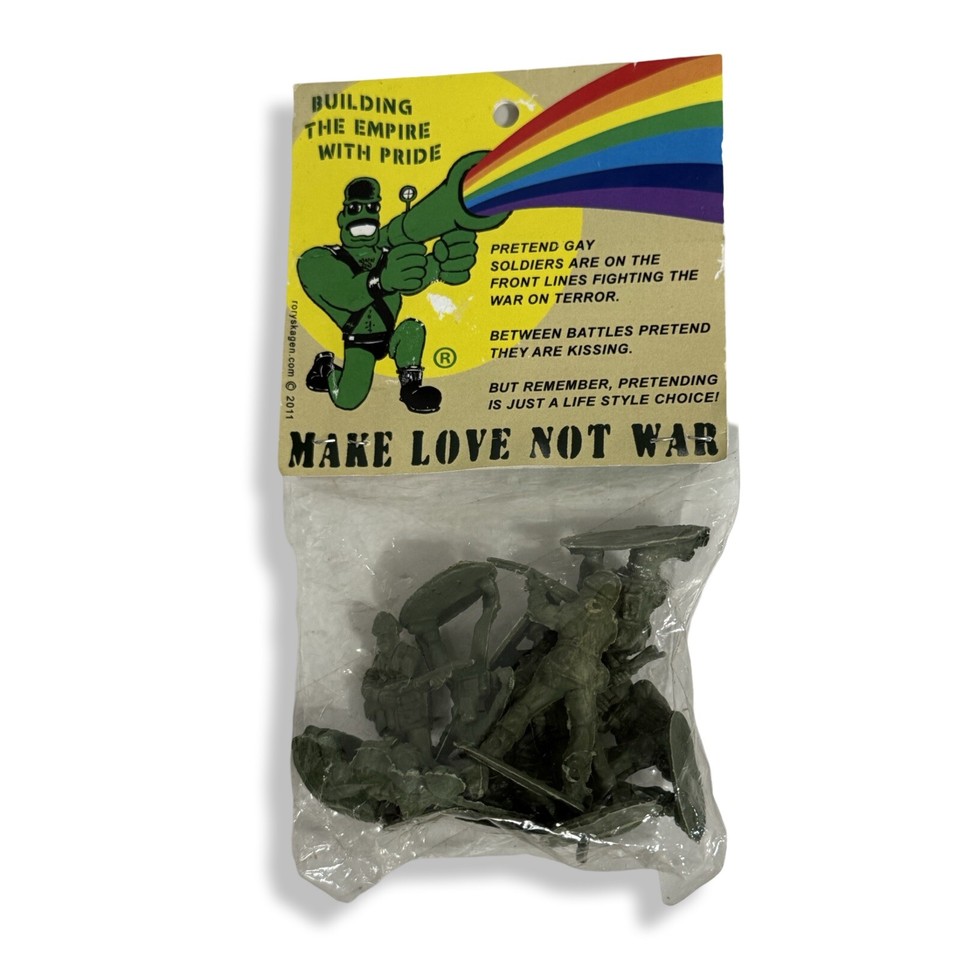 GAY Plastic Army Men Make Love Not War Funny Pride Toy Set Rory Skagen ...