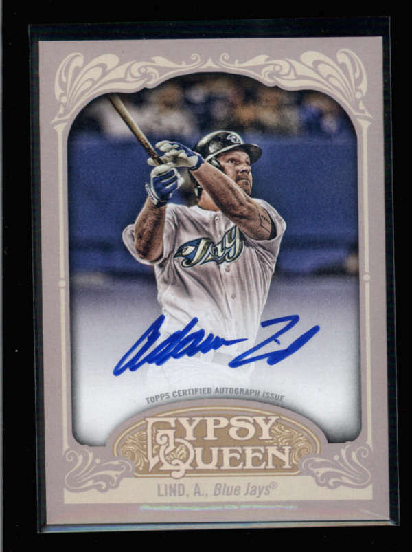 ADAM LIND 2012 TOPPS GYPSY QUEEN ON CARD AUTOGRAPH AUTO AH1252 | eBay