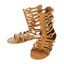 Junior's Women's Camel Gladiator Sandals Sasha Camel Studded Gladiator ...