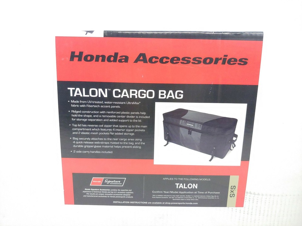 New Genuine Honda Rear Cargo Bag 2019-2024 Talon 1000R 1000X 1000X-4 # ...