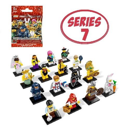 LEGO SERIES 7 Collectible Minifigures 8831 - Complete Set of 16 (SEALED ...