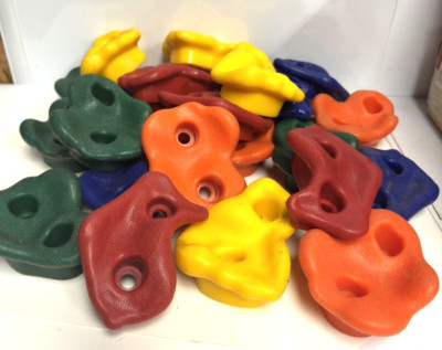 24-Pk Rock Climbing Wall Hand Holds for Kids Playground Climbing Wall ...