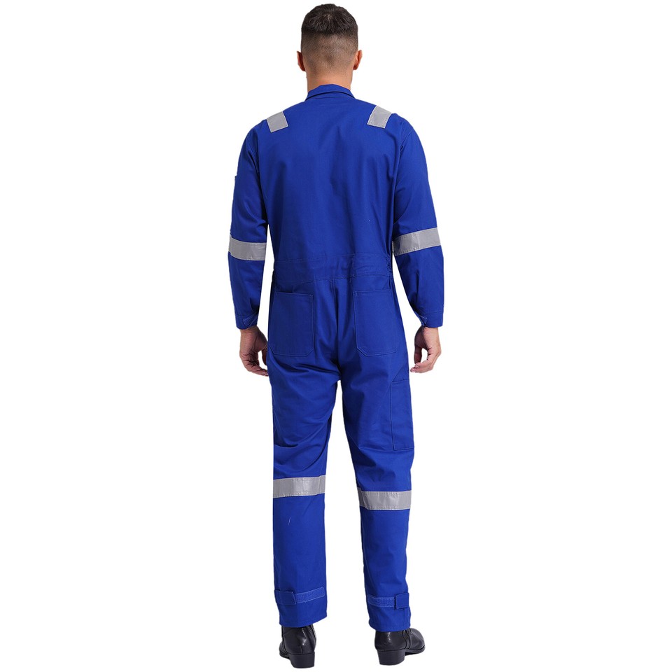 Mens Coveralls Jumpsuit Work Overalls One-piece Dustproof Dungarees ...