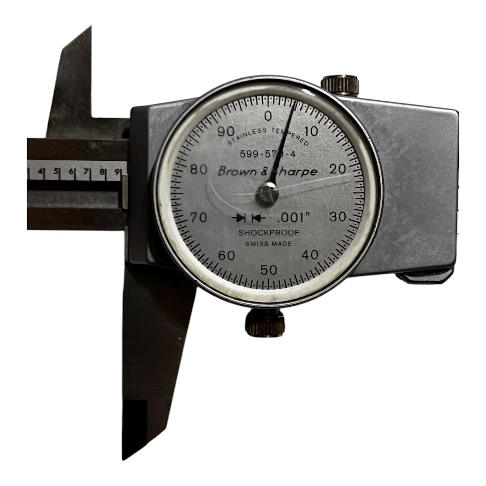 Caliper Brown & Sharpe-0-6" x .001" (Grad.) 599-579-4 Silver Dial | eBay