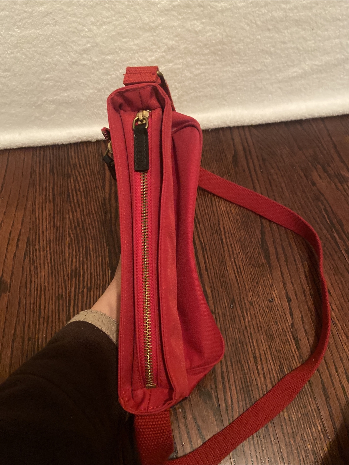 Vtg 90s Ralph Lauren co Small Red Purse Bag W Strap | eBay