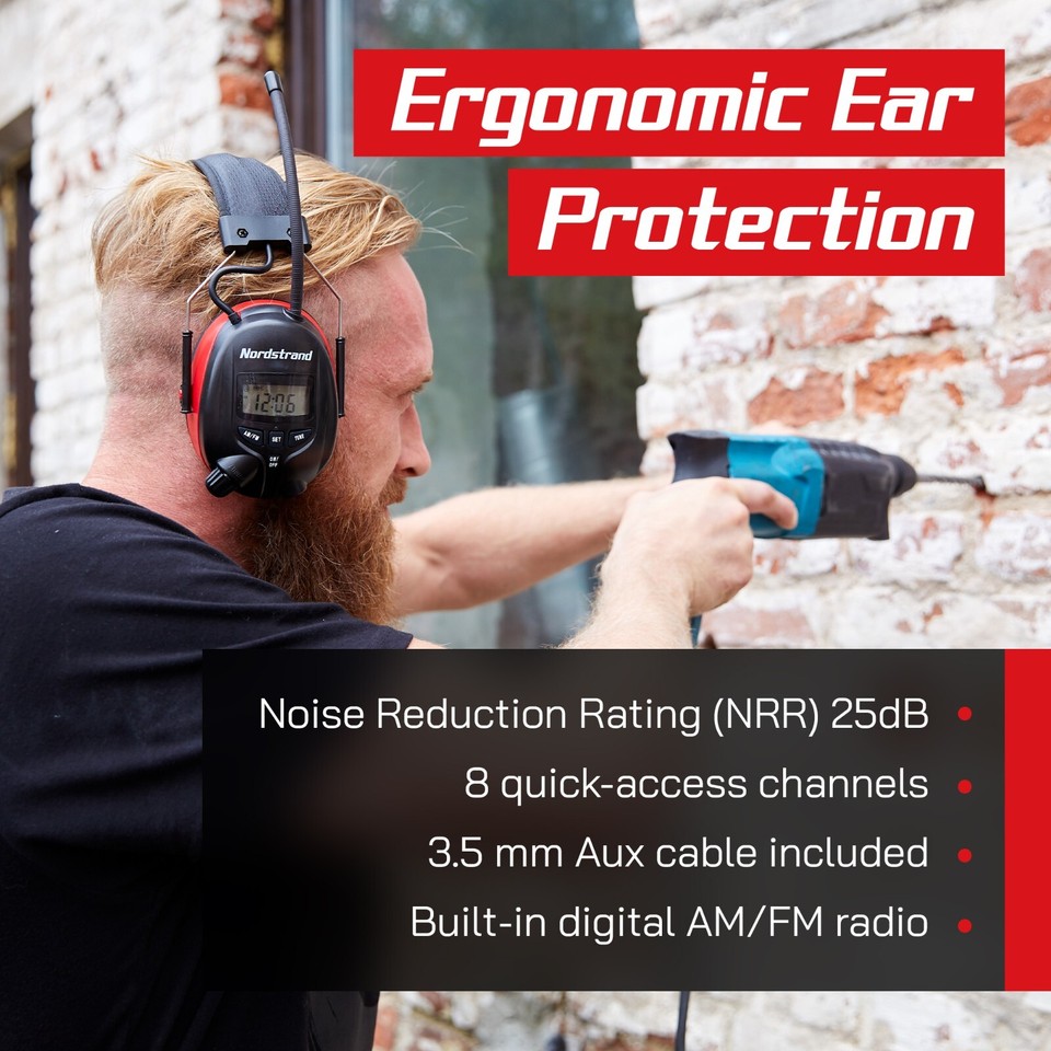 Nordstrand Electronic Ear Defenders with Radio Built In Noise Reduction ...