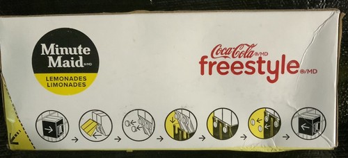 Coca-Cola Freestyle Cartridge Refill ~ Minute Maid LEMONADE 391P1 07/30 ...