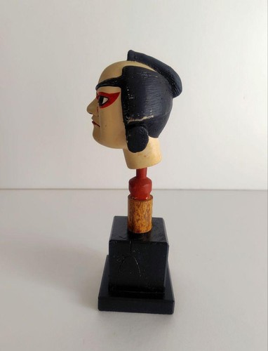 Japanese Bunraku Puppet Kashira Kabuki Kumadori Joruri Ningyo | eBay