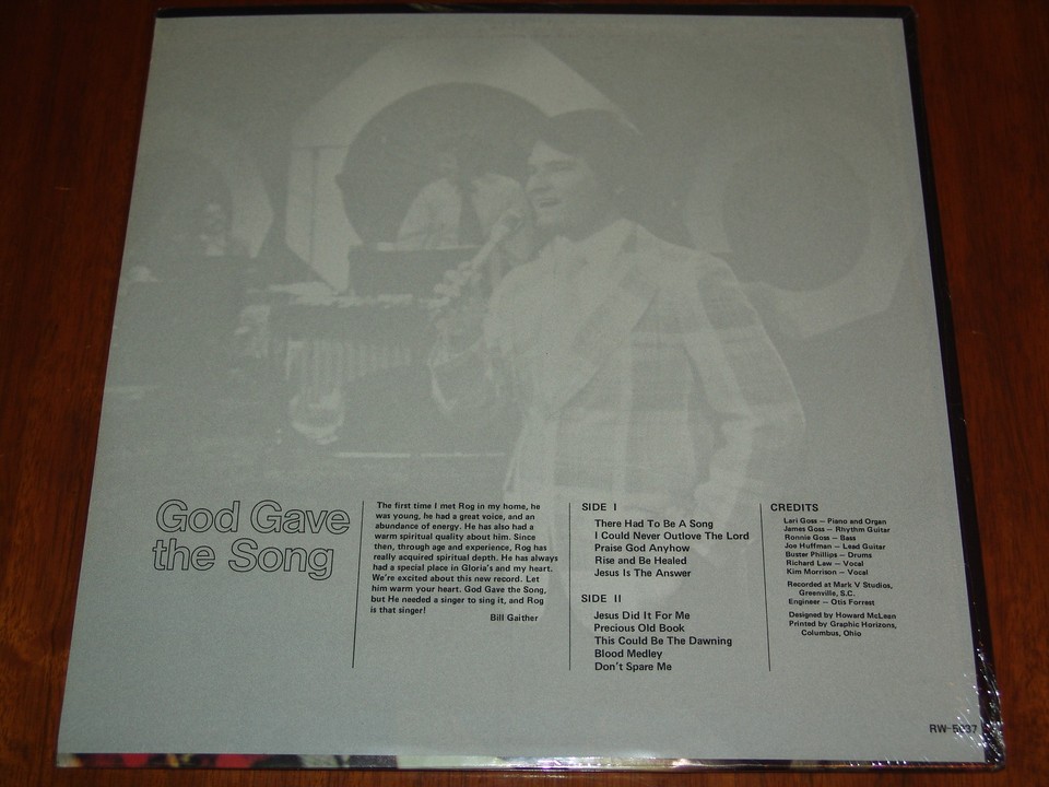 ROGER WILES (IMPERIALS) - GOD GAVE THE SONG - ULTRA RARE NEW STILL ...