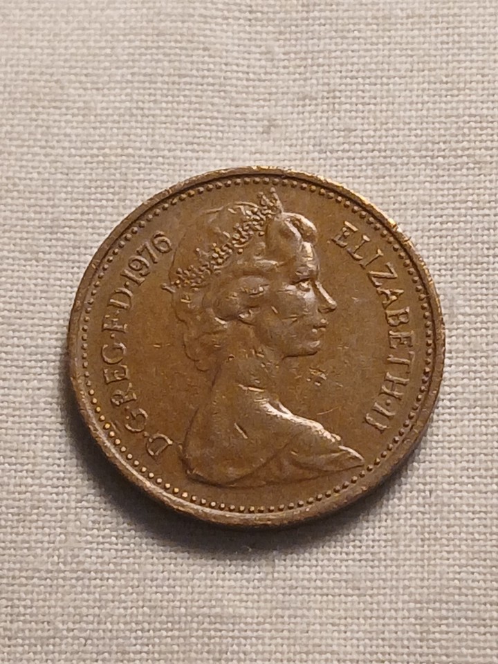 Great Britain 1 New Penny 1976 Elizabeth II D G REG F D | eBay UK