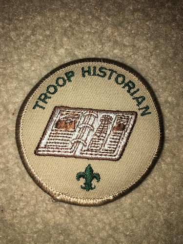 Boy Scout BSA Troop Historian 1989 - Current Tan Official Uniform ...