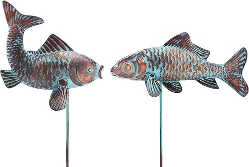 Antique Large Copper Fish Statues | eBay