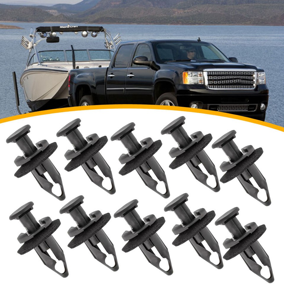 50x Nylon Clips Radiator Core Support Upper Panel Cover Retainer Car ...