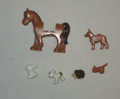 LEGO Friends Animals Log of 6 Horse Dog Cat Rabbit Hedgehog | eBay