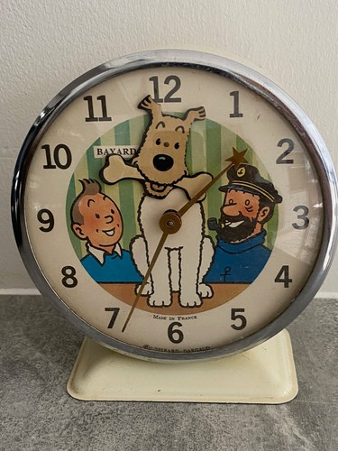 VINTAGE 60'S TINTIN & MILOU BAYARD WAKE UP ANIMATED LOMBARD DARGAUD ...