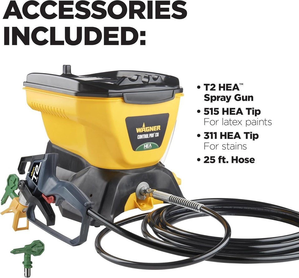 Wagner Spraytech 2467899 Control Pro 130 Power Tank Paint Sprayer,new ...
