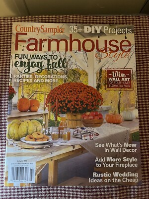 NEW COUNTRY SAMPLER FARMHOUSE STYLE Magazine October 2022 Fall Rustic ...