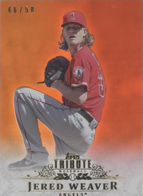 2013 Topps Tribute - Jered Weaver #21 Orange /50 for sale online | eBay