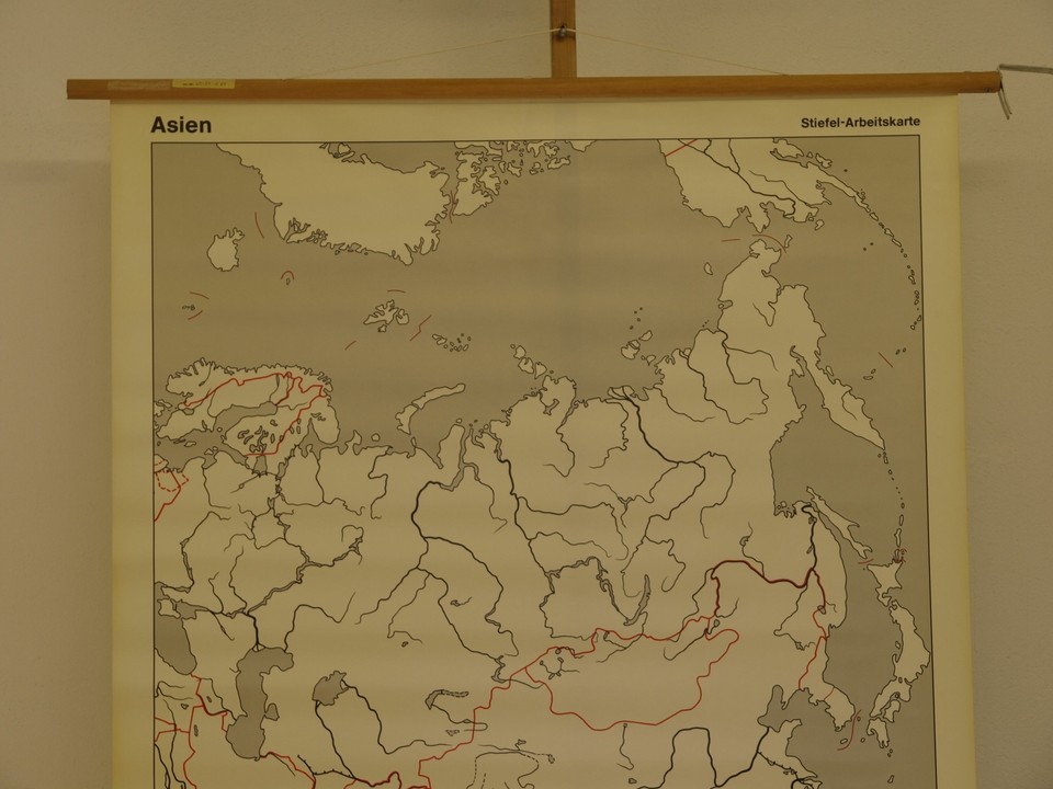 Asia And Europe Eurasia Working Map Before 1990 School Wall Map Wall ...