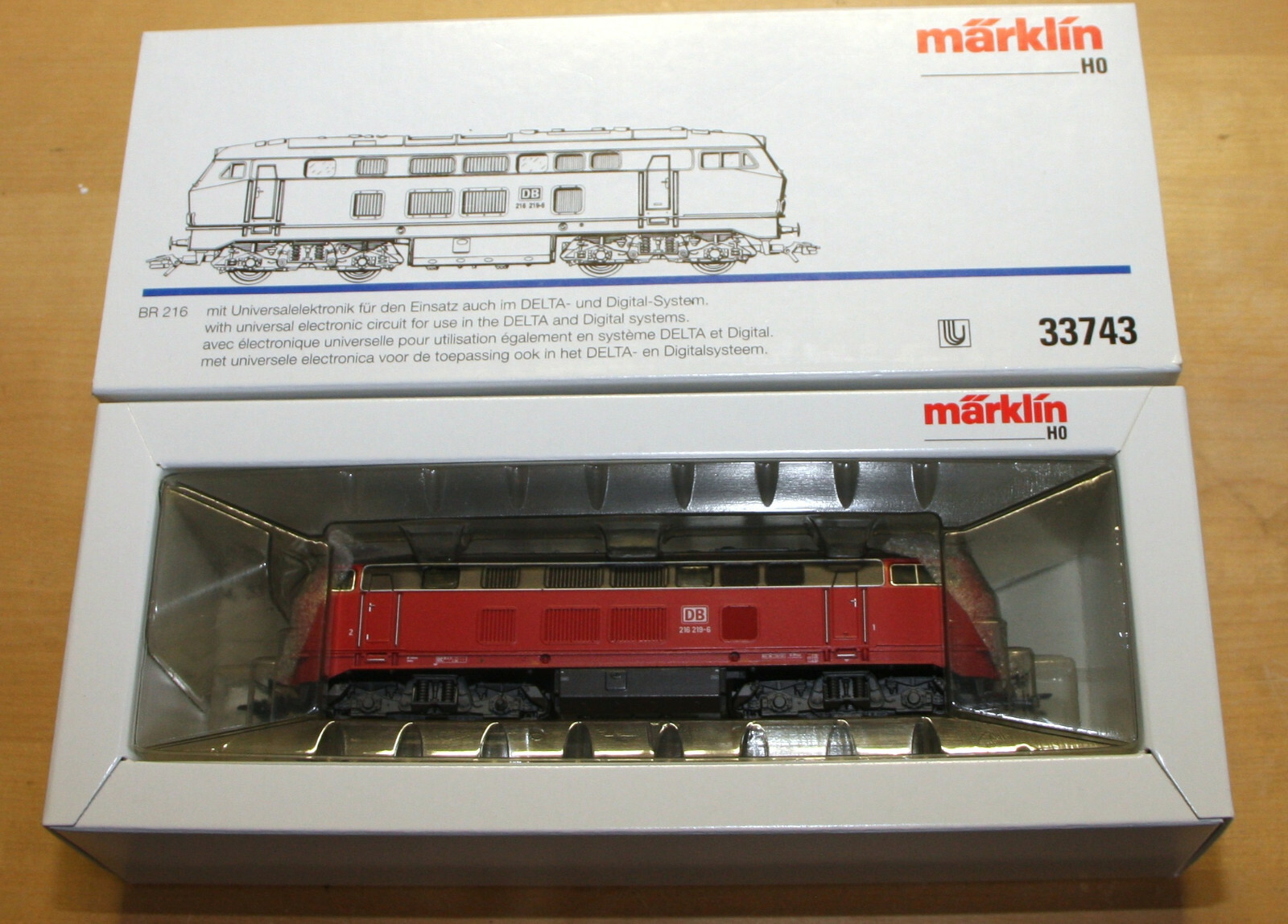 Märklin 33743 H0 Diesellok BR 216 Delta / digital | Compra online en eBay