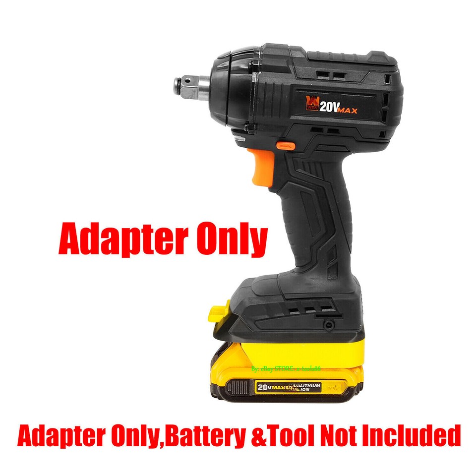 1 Adapter Used for DeWalt 20V MAX Battery, Fits WEN 20V Tools w/ BMS ...