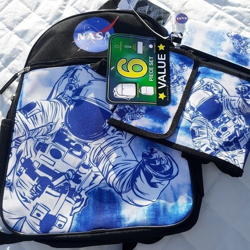 NASA Backpack and Lunch Box Set NEW Aldrin Family Book Bag Lunchbox ...