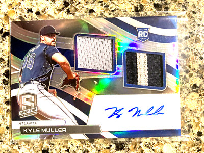 Kyle Muller 2022 Chronicles Spectra Auto On Card RPA Prizm 2-Col Patch ...