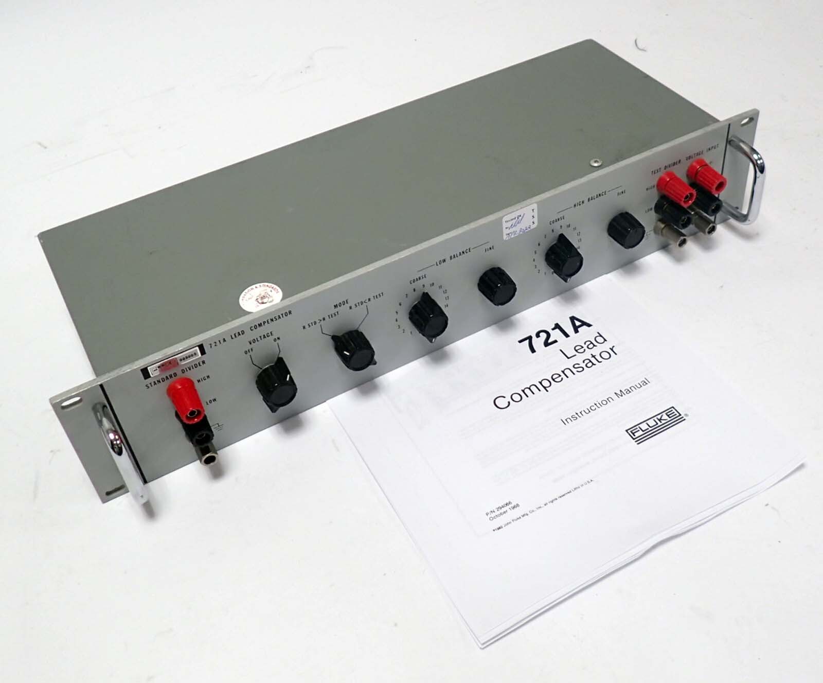 FLUKE 721A LEAD COMPENSATOR MAX DIVIDER VOLTAGE 1500Vdc TESTED | eBay