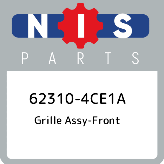 62310-4CE1A Nissan Grille assy-front 623104CE1A, New Genuine OEM Part ...