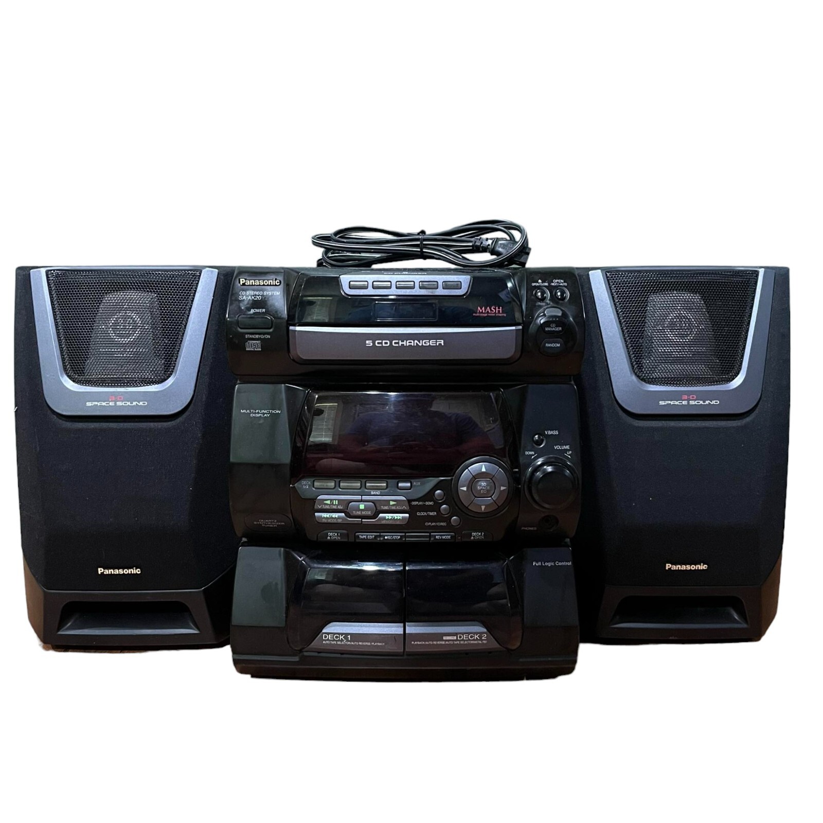 Parts/repair Panasonic SA AK20 stereo system 5 CD Changer Cassette ...