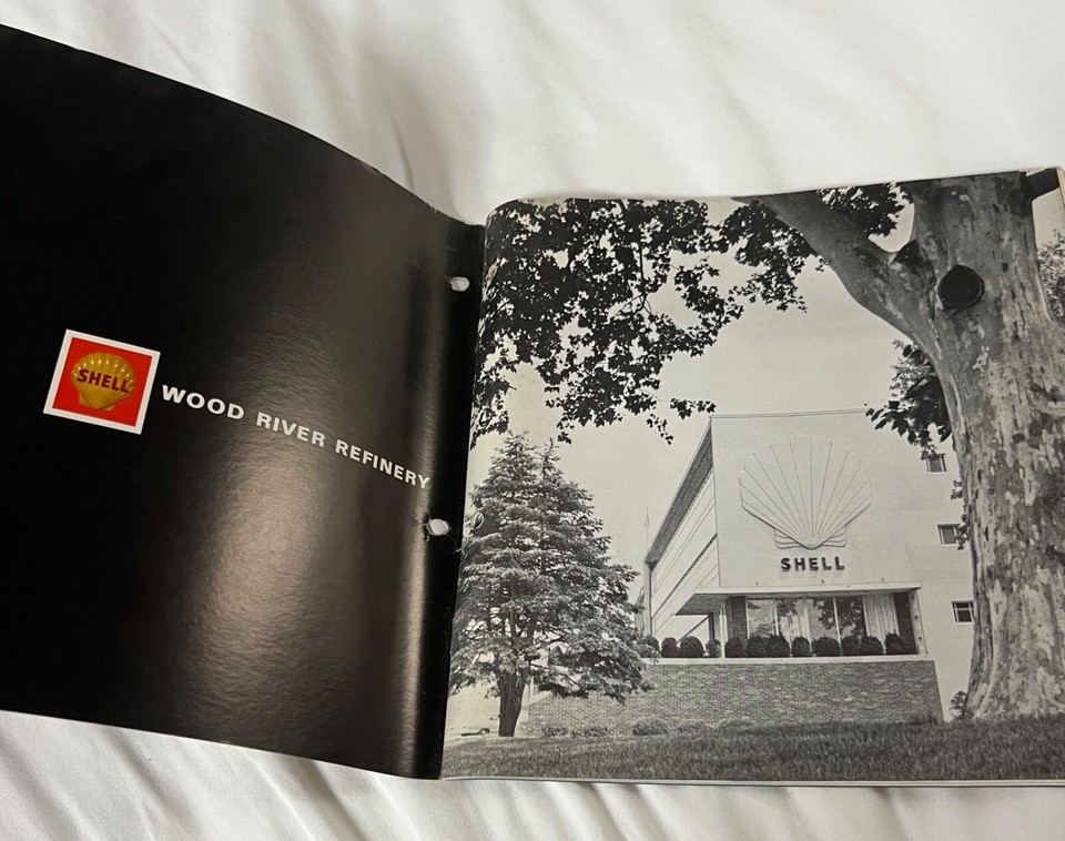 VINTAGE SHELL OIL COMPANY WOOD RIVER ILLINOIS REFINERY MID 1960s ...