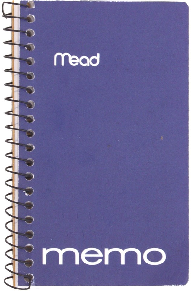Mead Memo Pads, 8 Pack, Lined College Ruled Paper, Pocket Notebook ...