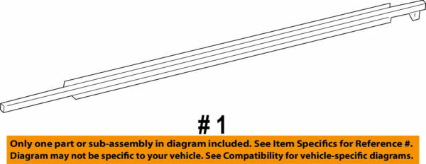 OEM Toyota 7572047021 Moulding ASSY Front Door Belt LH 75720-47021 for ...