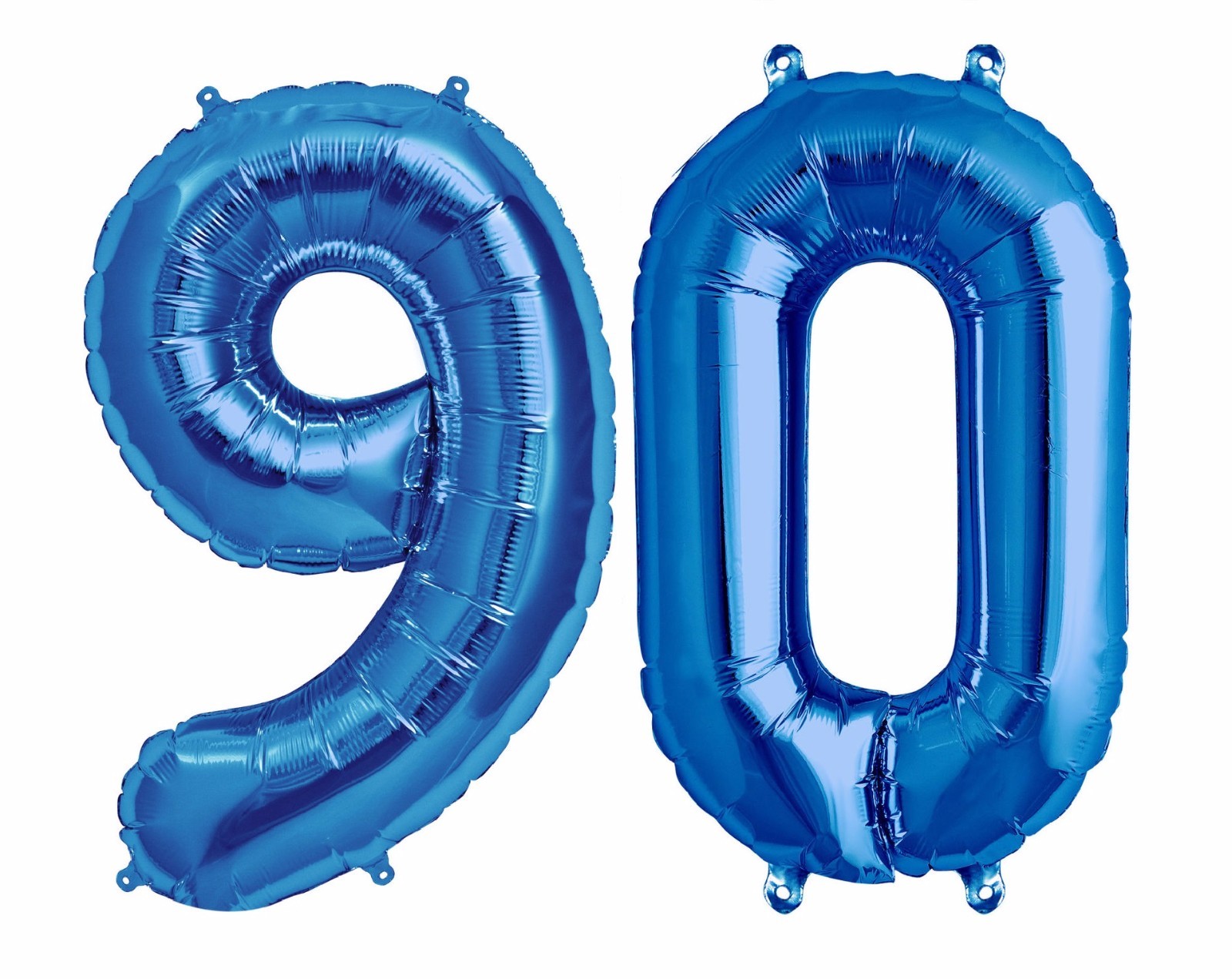 Big 40" 90 Blue Foil Number Balloons Photo Shoot 90th Birthday Float ...