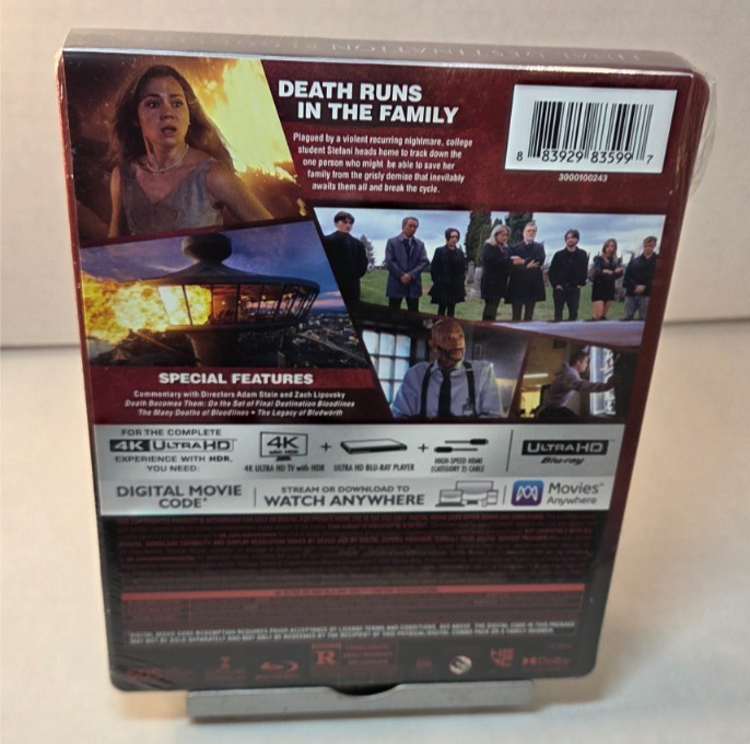 Final Destination Bloodlines Steelbook (4K)-NEW-Box Shipping with ...