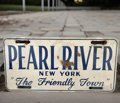 VTG Pearl River New York Souvenir Novelty License Plate Sign “The ...