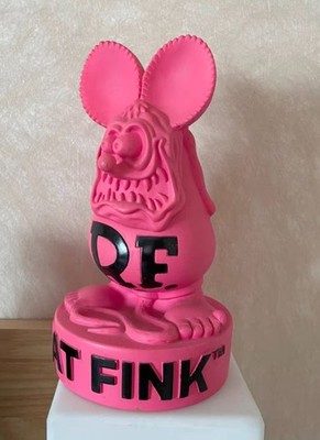 Mooneyes Approved Dune Rat Fink Fever Pink Limited Sofubi H21cm/8.3inch ...