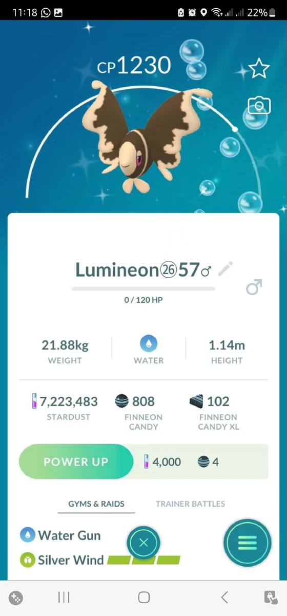 Pokemon Finneon Evolution