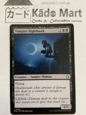Vampire Nighthawk #186 (FDN) MTG TCG Card | eBay Australia