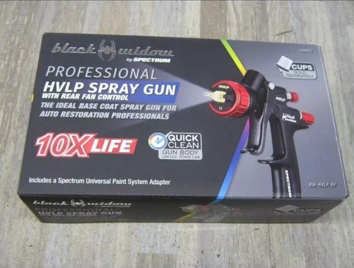 Black Widow By Spectrum BW-HVLP-SF 1.7mm Tip HVLP Professional Spray ...