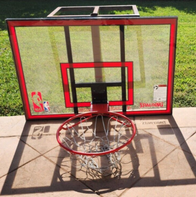 SPALDING Basketball Backboard & Rim Combo 44" NBA Shatter-Proof ...