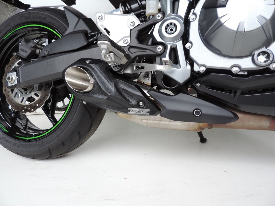 2017-25 Kawasaki Z900 Slip-On Muffler Exhaust CS Racing Deep Sound | eBay
