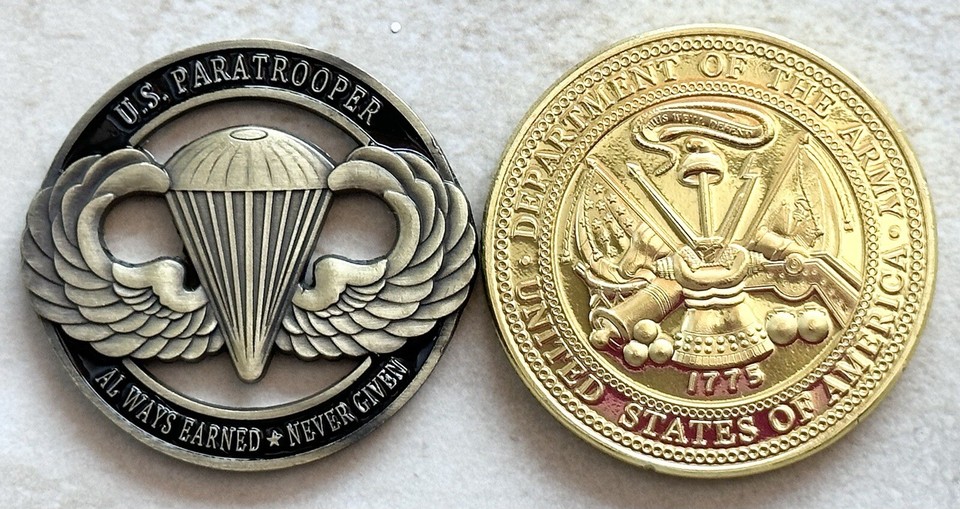 2 pcs US Paratrooper Always Earned Never Given and 82nd Airborne ...